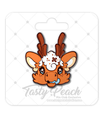 Chai Tea Dragon Head Kofi Pin Club Enamel Pin – Tasty Peach Studios