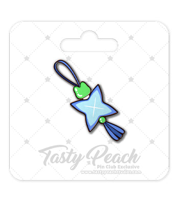 Glitter Charm Kofi Pin Club Enamel Pin – Tasty Peach Studios