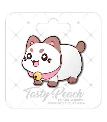 Wanbon Puppy Meowchi Kofi Pin Club Enamel Pin – Tasty Peach Studios
